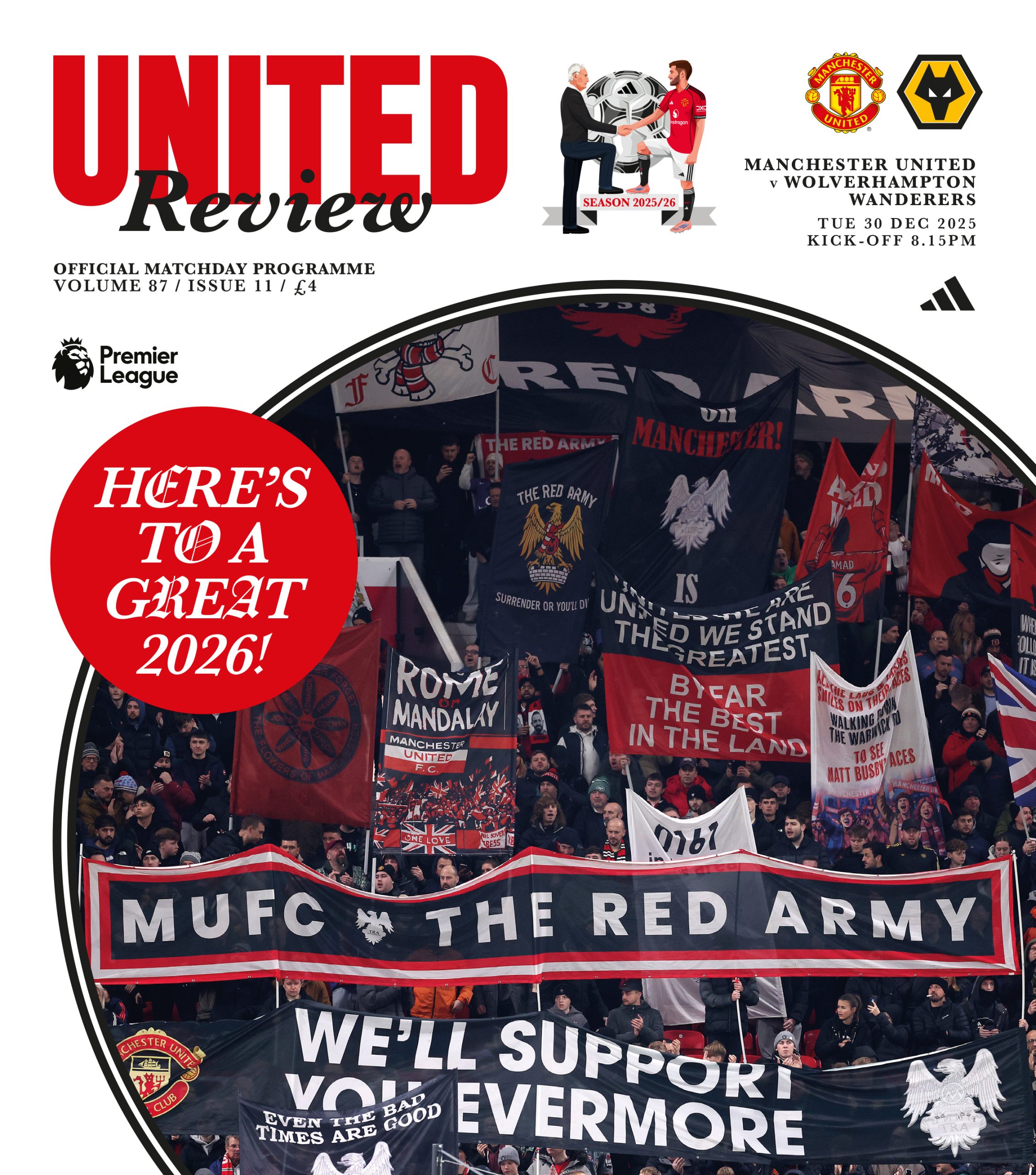 Manchester United v Wolves 30.12.2025 - Reach Sport Shop