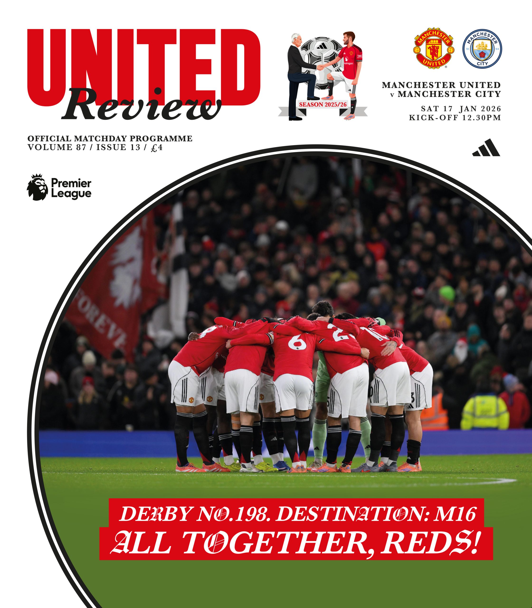 Manchester United v Manchester City 17.01.2026 - Reach Sport Shop